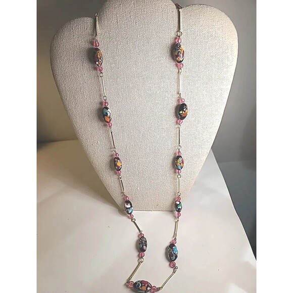 Murano | Jewelry | Vintage 6 Necklace Venetian Millefiori Italy Glass ...